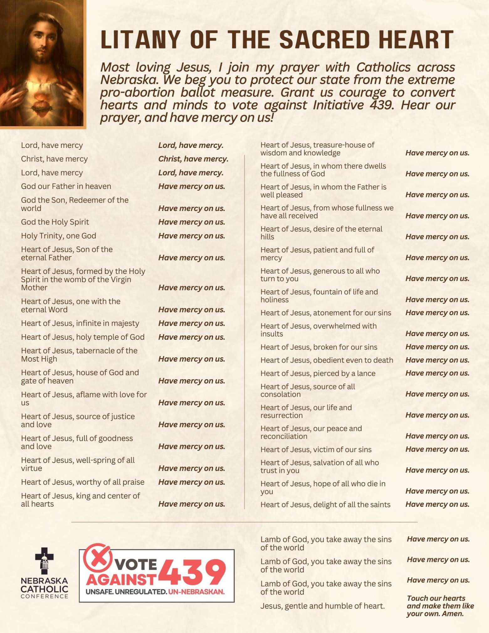 Litany of Sacred Heart Novena